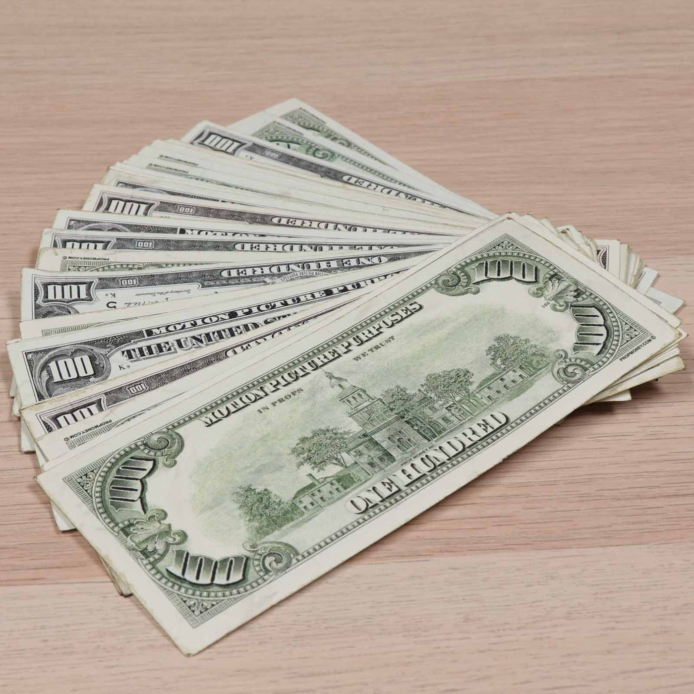 $100 RealAged™ Full Print 1990 Series Bills - Prop Money