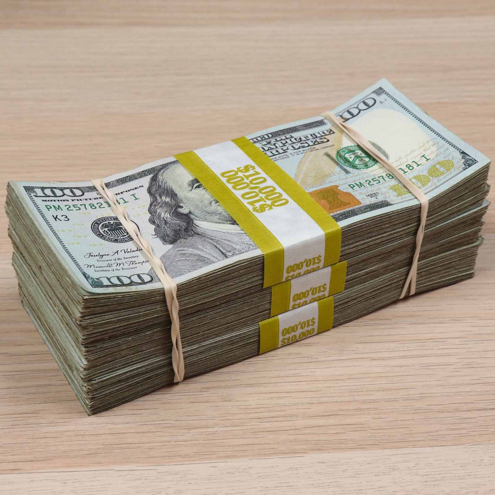 $30,000 Prop Money Bundle – Realistic Fake Money for Film & Video