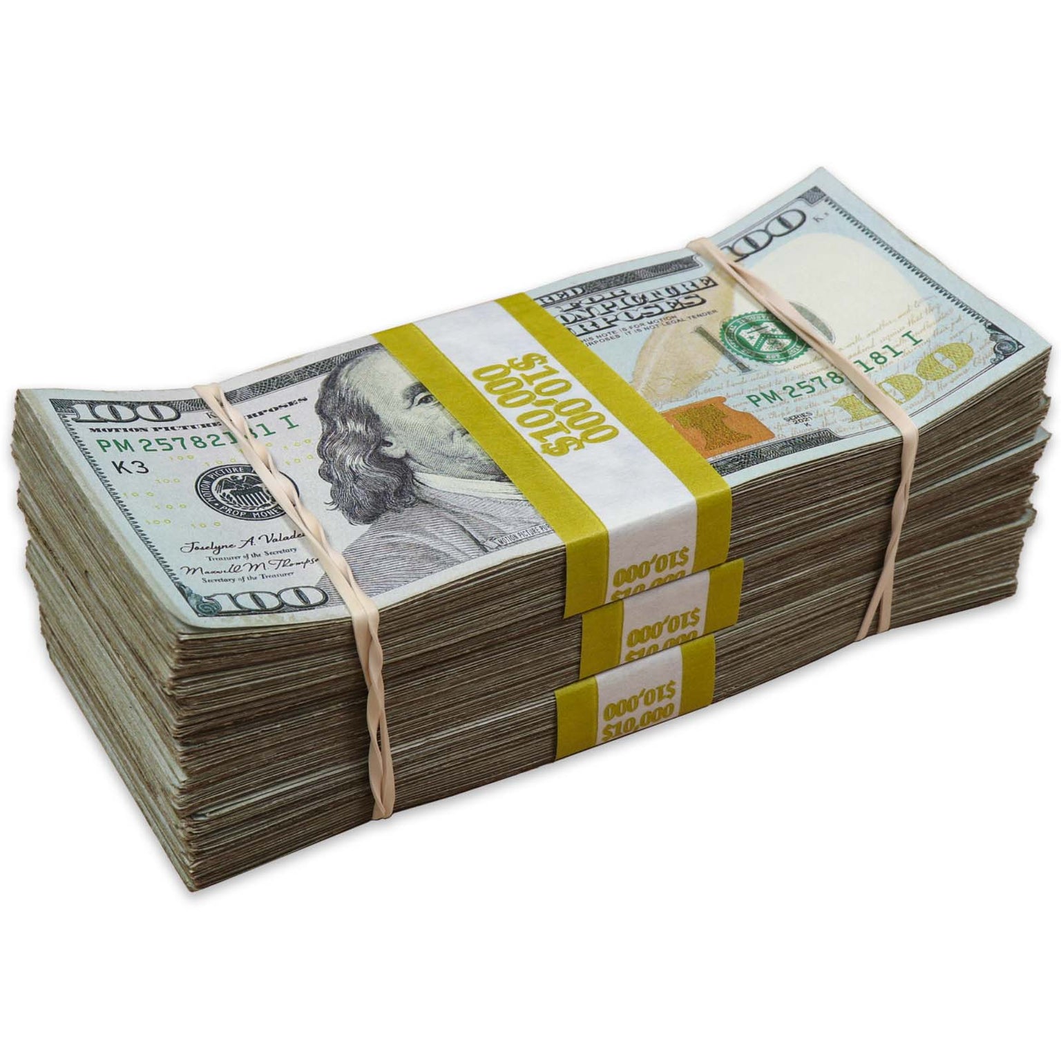 $5,000 Full Print 1990 Series Stack