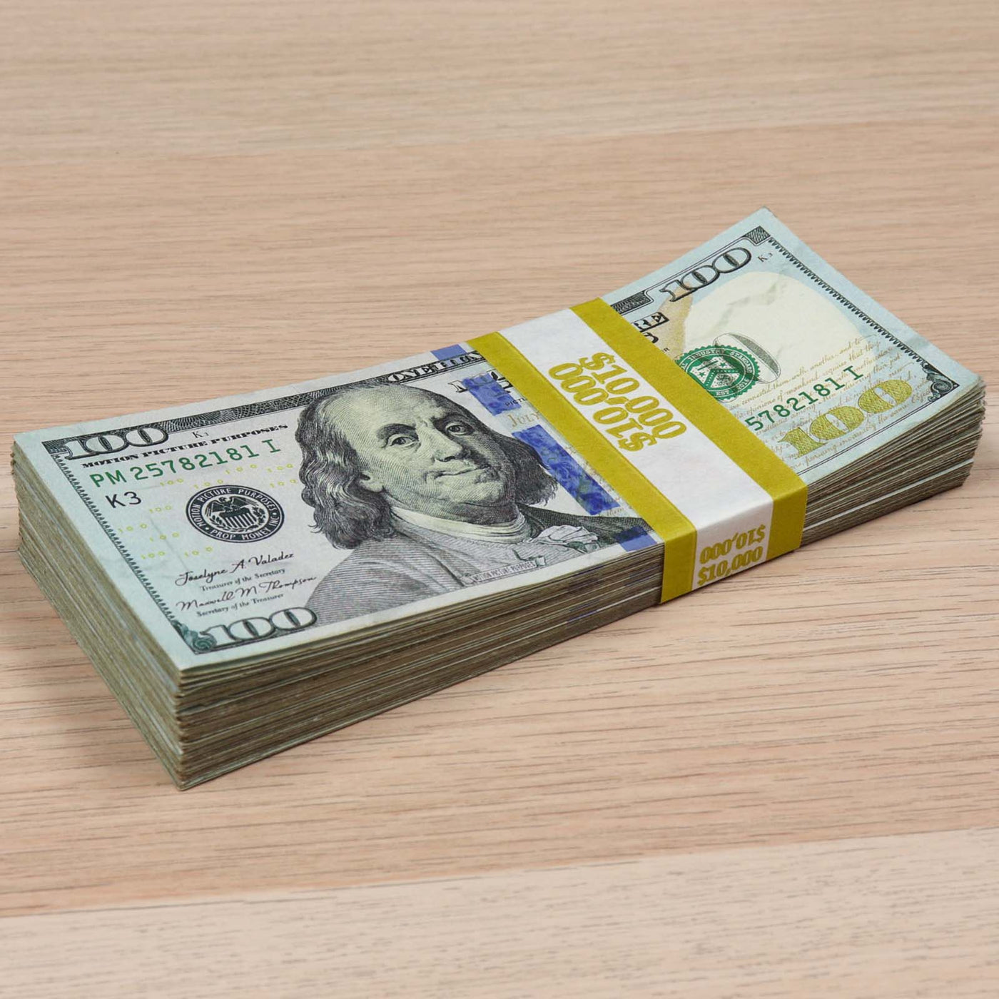 $50,000 RealAged™ Blank Filler New Series Bundle - Prop Money