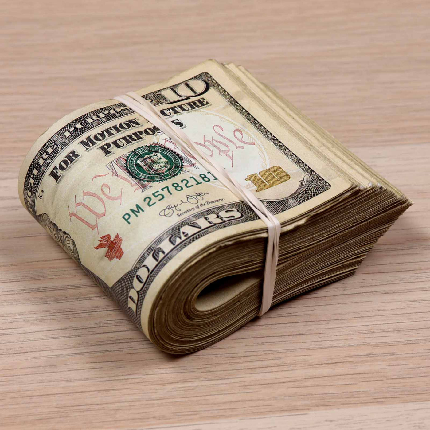 $1,000 ️RealAged™ Full Print New Series Band - Prop Money