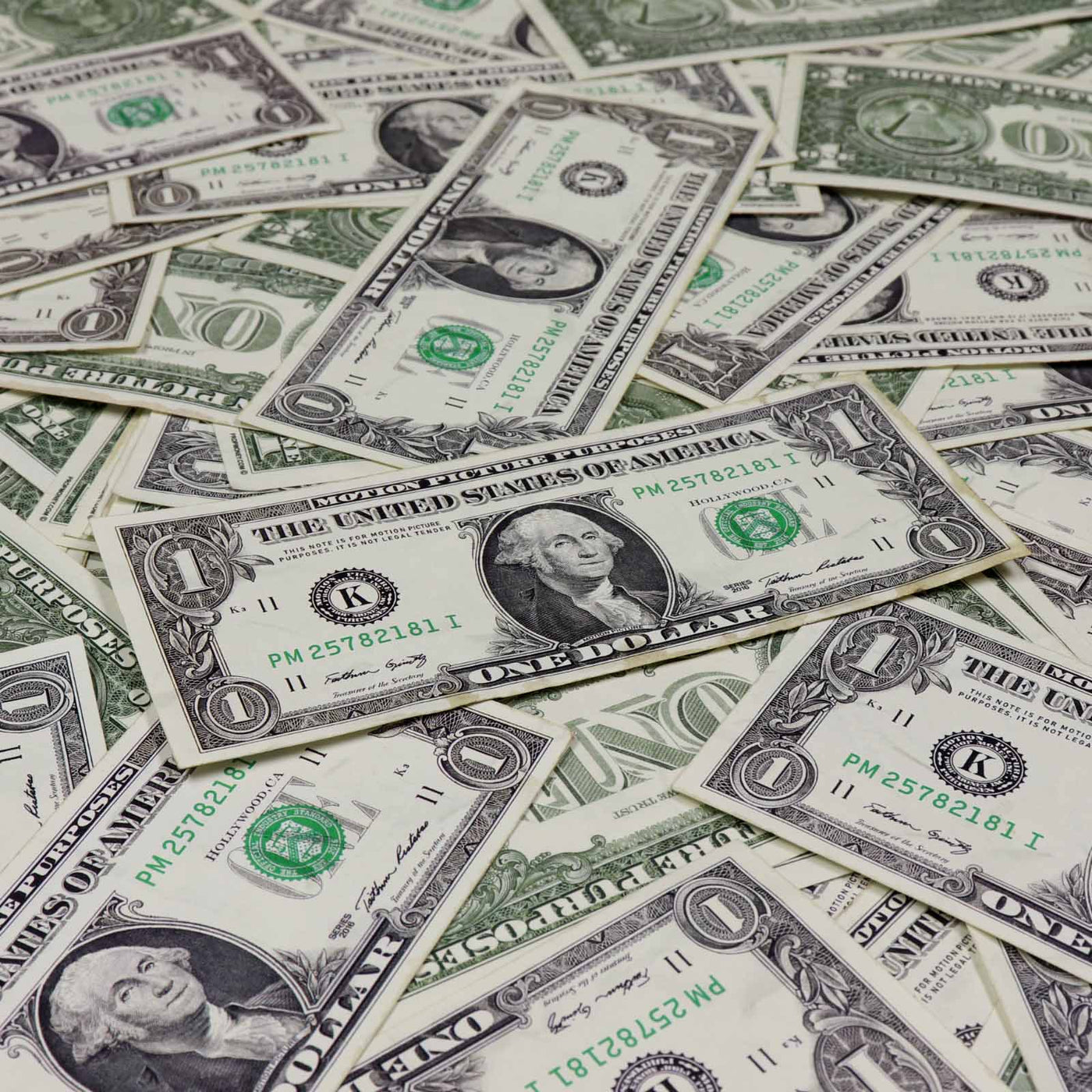 $1 RealAged™ Full Print Prop Money Stack - Prop Money