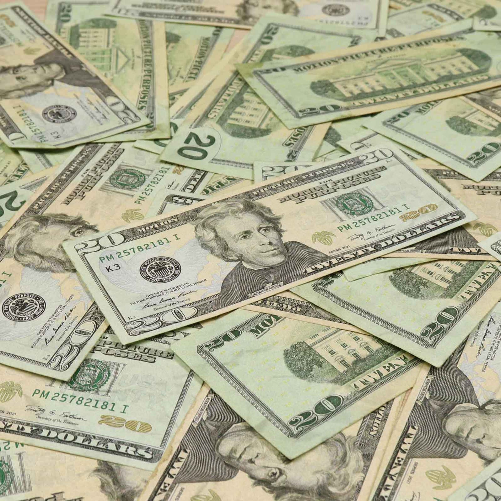 $27,000 RealAged™ Full Print Prop Money New Series Bands Pack