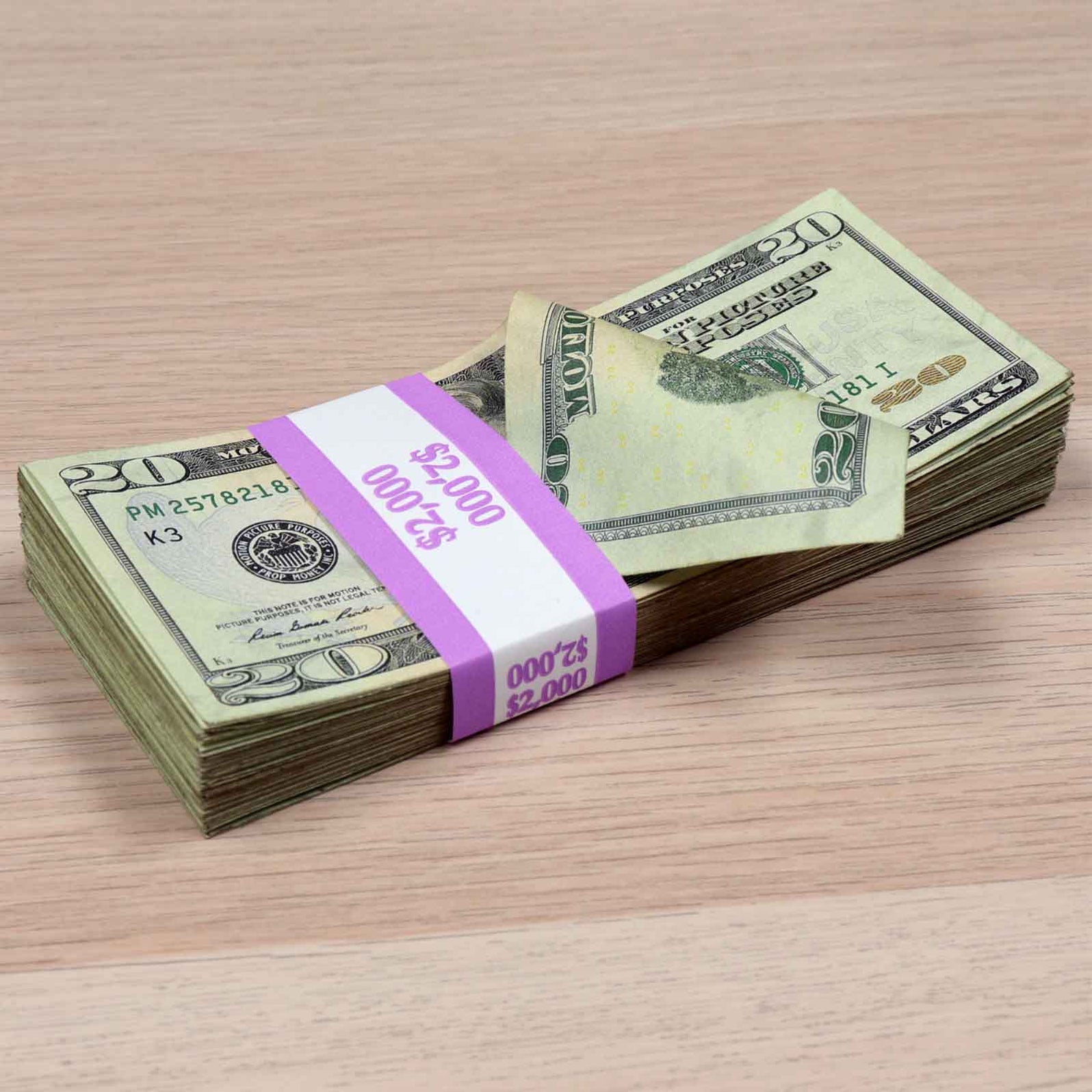 $6,000 RealAged™ Full Print New Series Bundle - Prop Money