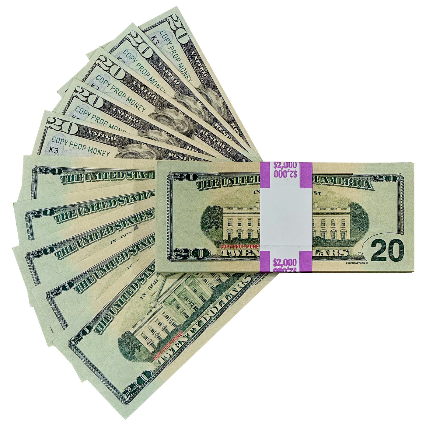 $2,000 New Series Premier Prop Money Stack - Prop Money