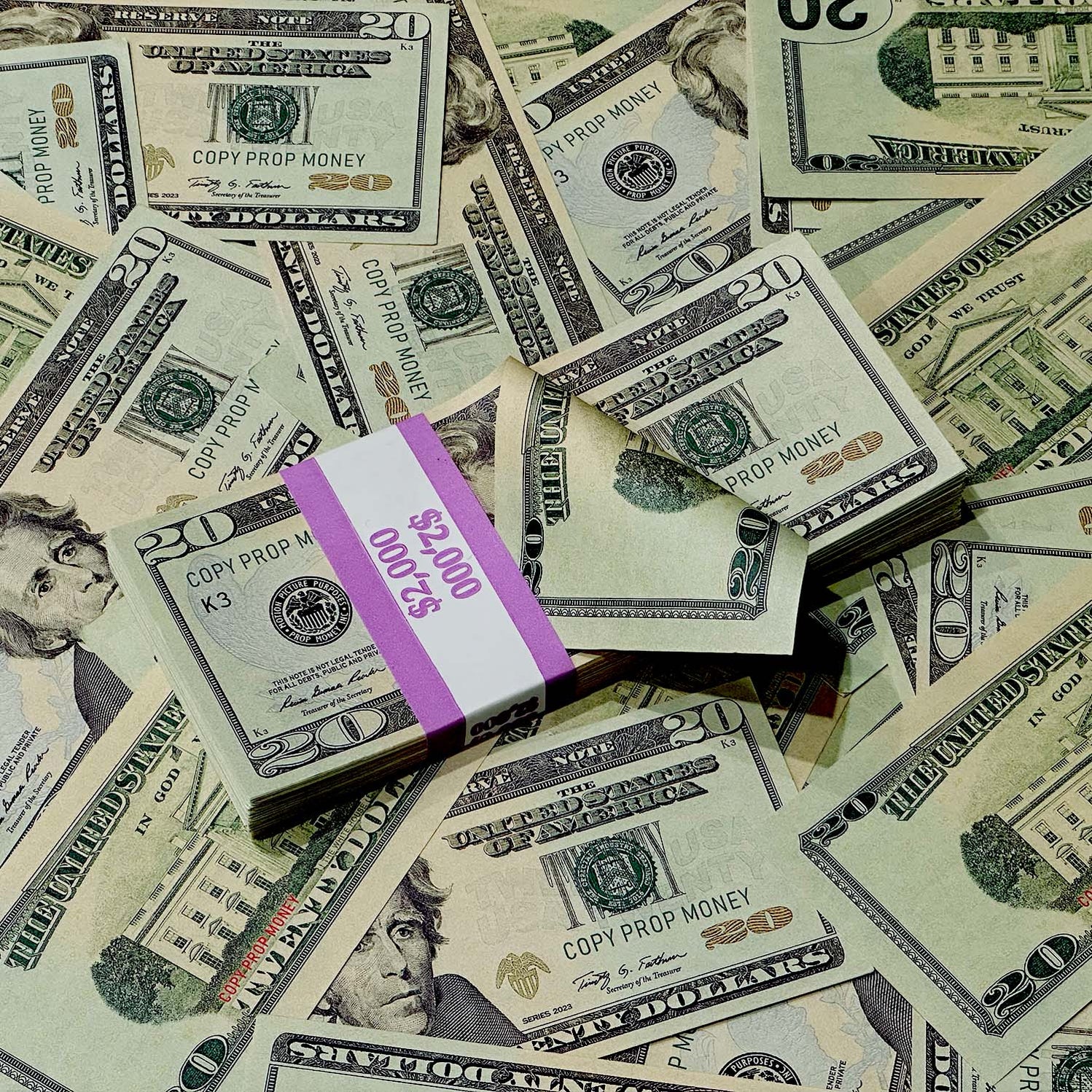 $2,000 New Series Premier Prop Money Stack - Prop Money