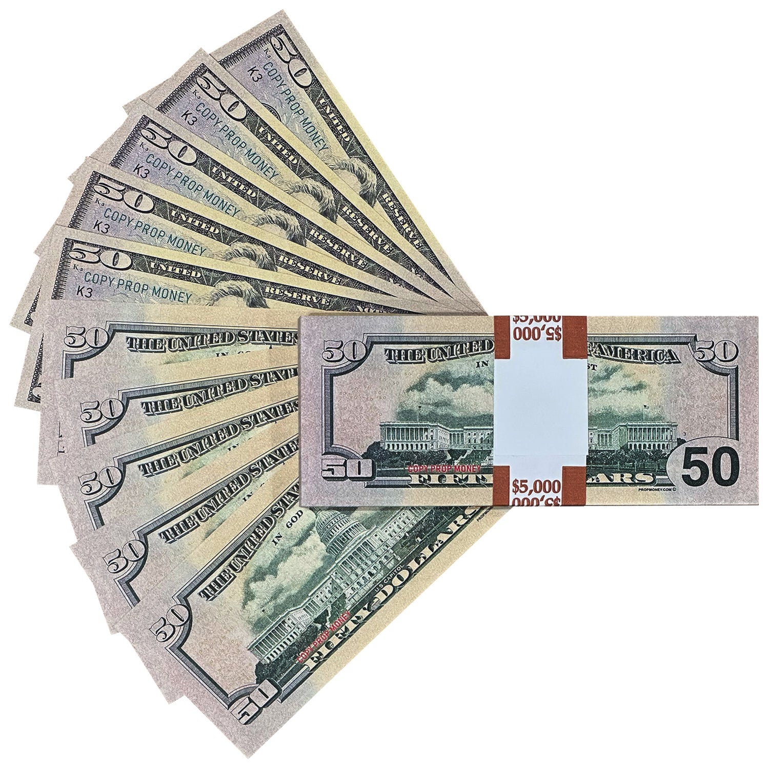 $5,000 New Series Premier Prop Money Stack - Prop Money