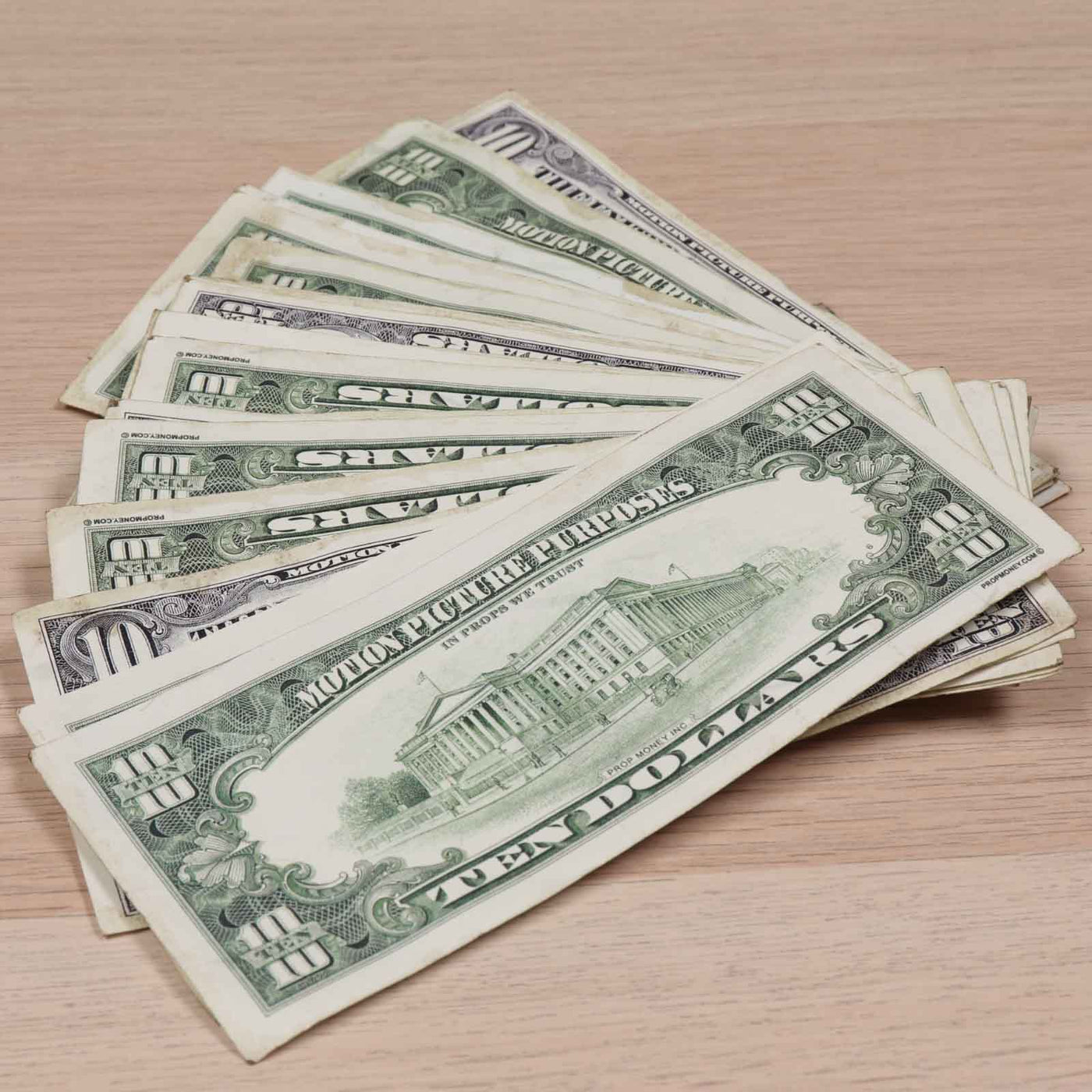 $10 RealAged™ 1990 Series Bills - Prop Money