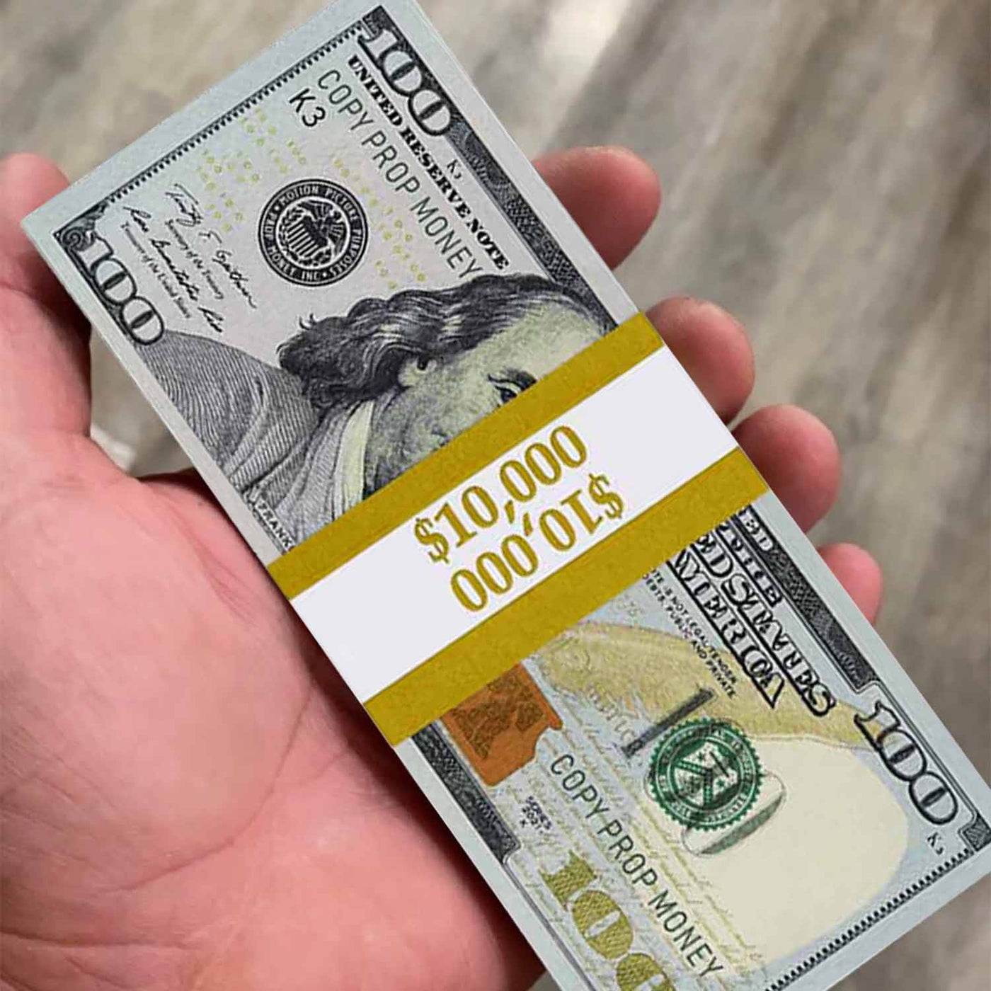 $10,000 New Series Prop Money Stack - Prop Money