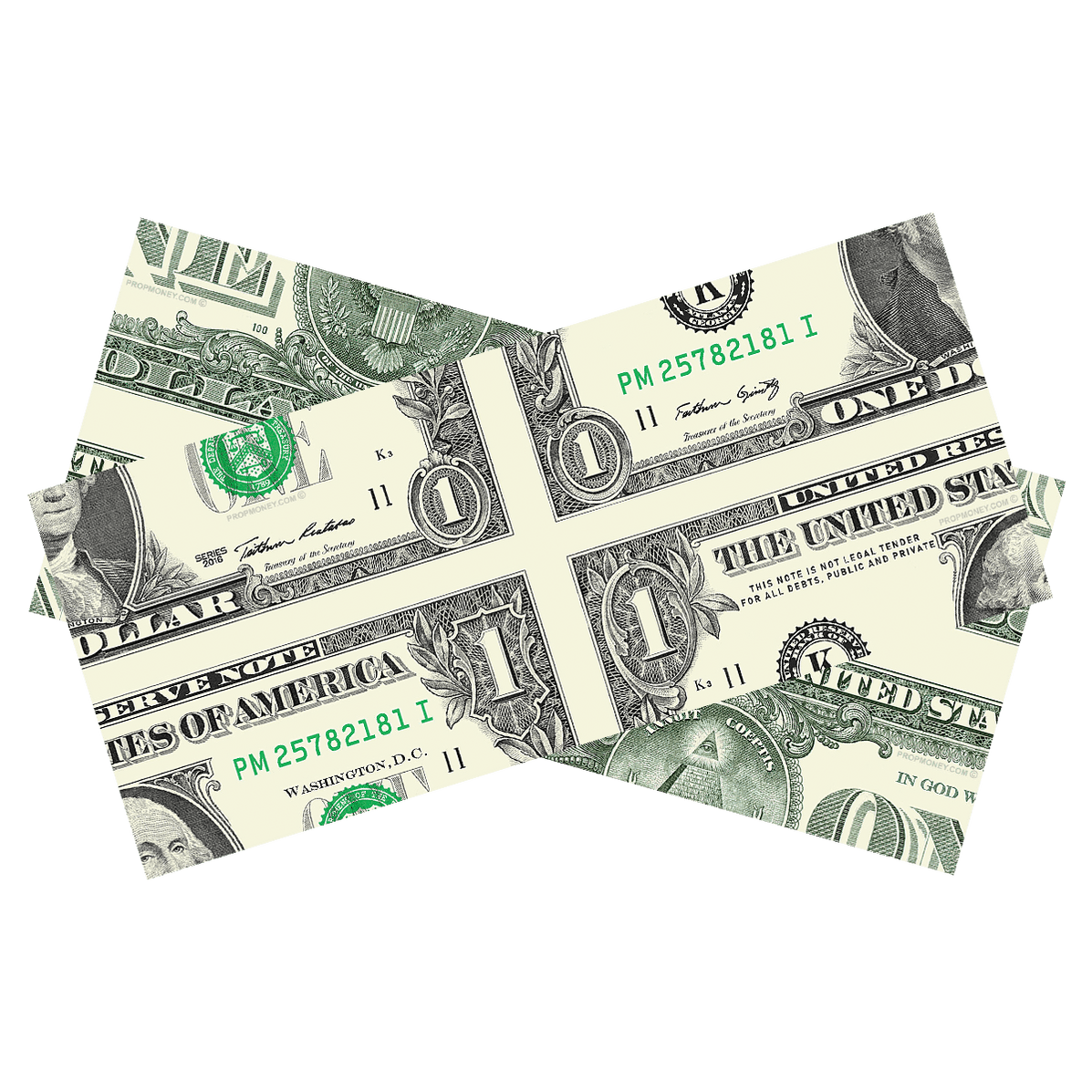 Mis-Made $1 Bill for Magicians | Double-Sided Magic Prop