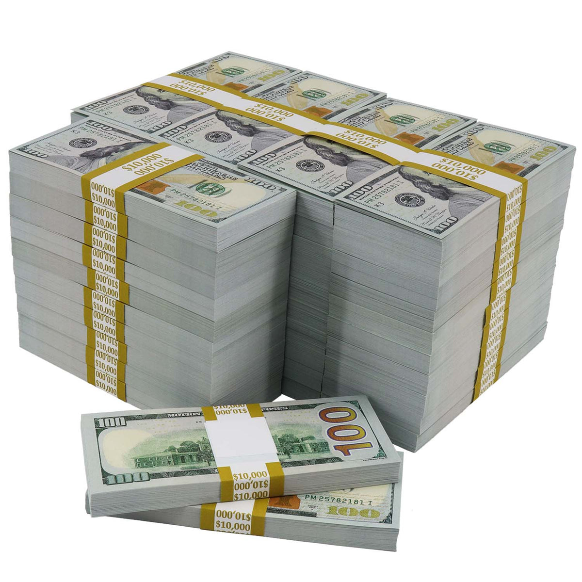 $500,000 New Series with Full Print in Stacks - Prop Money