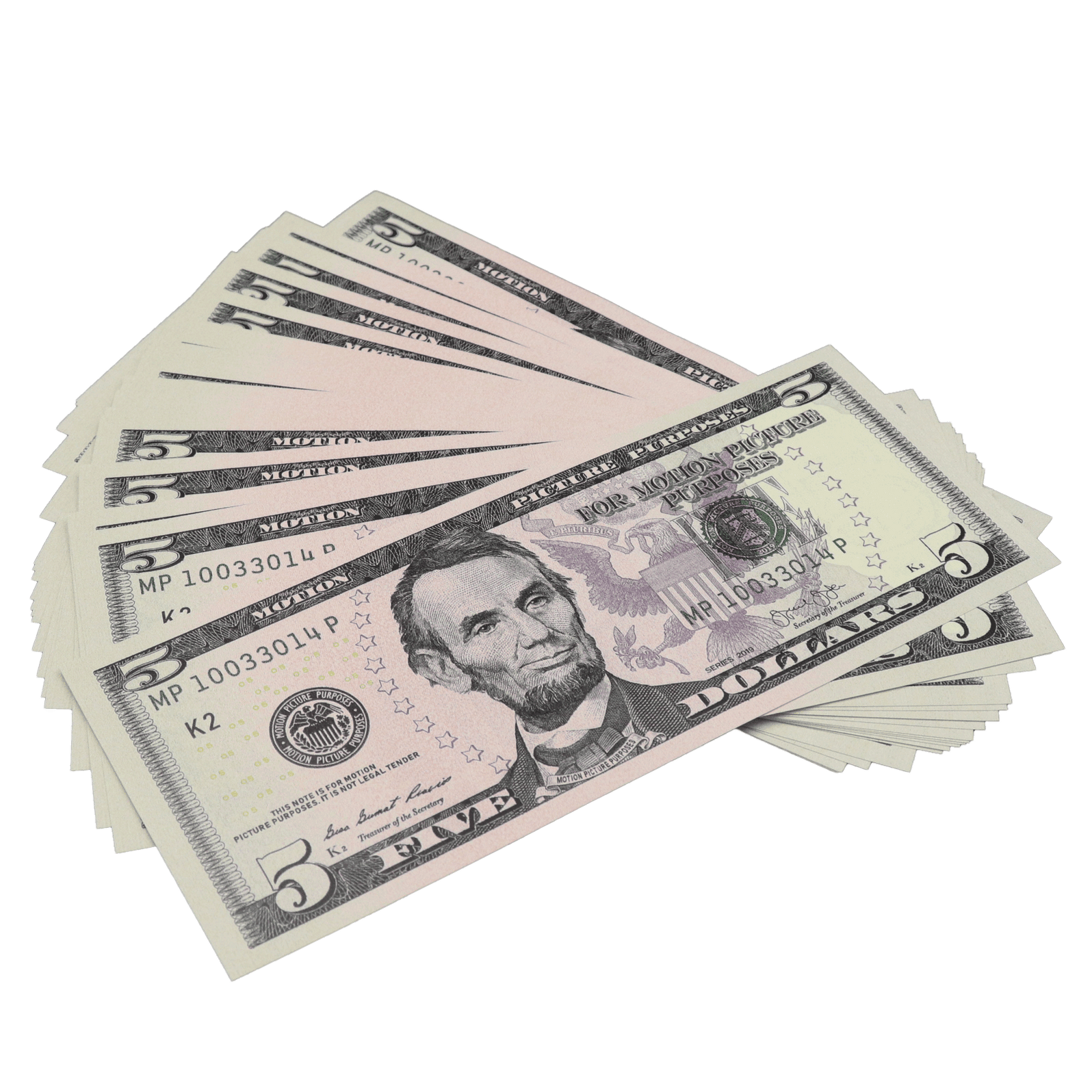 All Denomination Full Print New Series Bills Stack - Prop Money