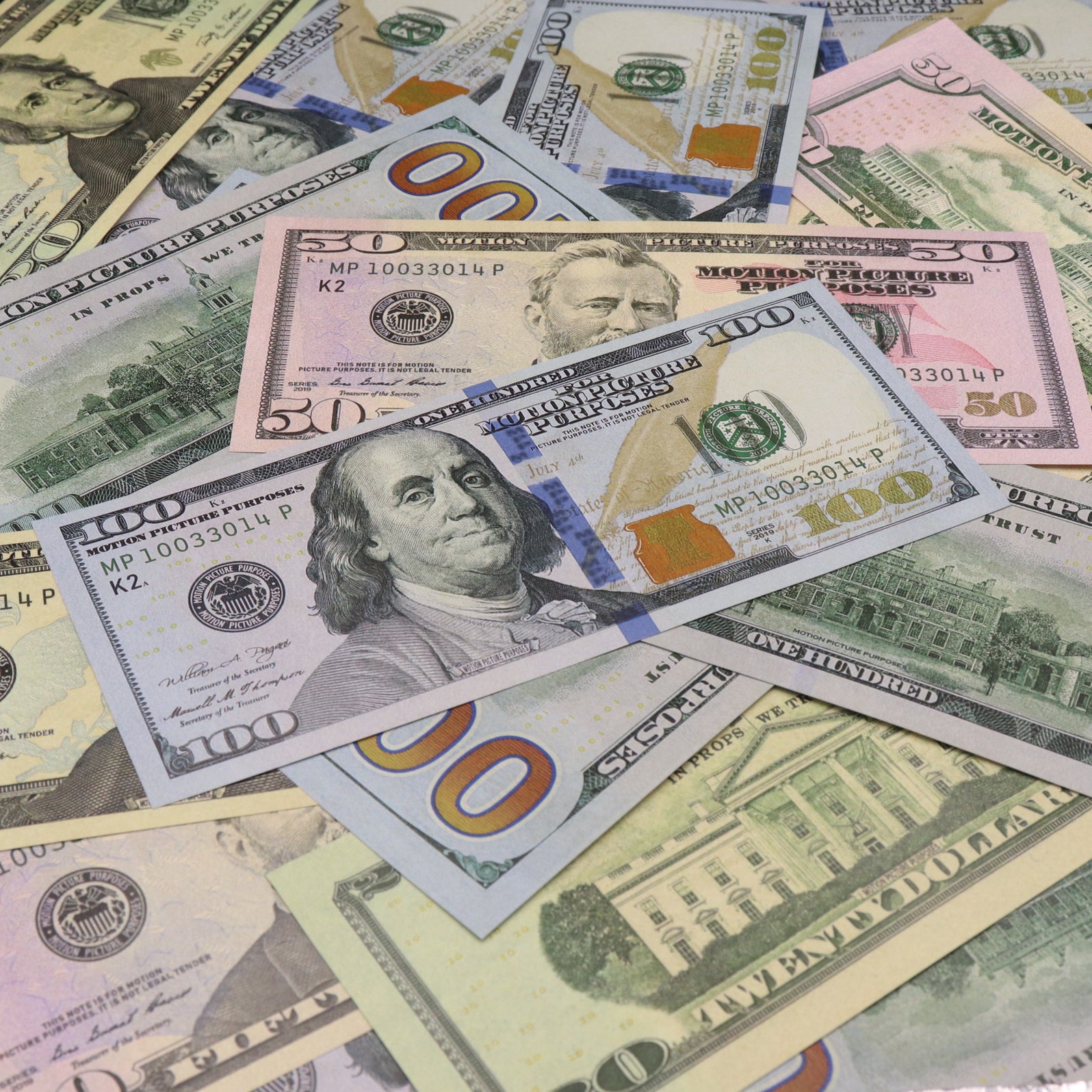 All Denomination Full Print New Series Bills Stack - Prop Money