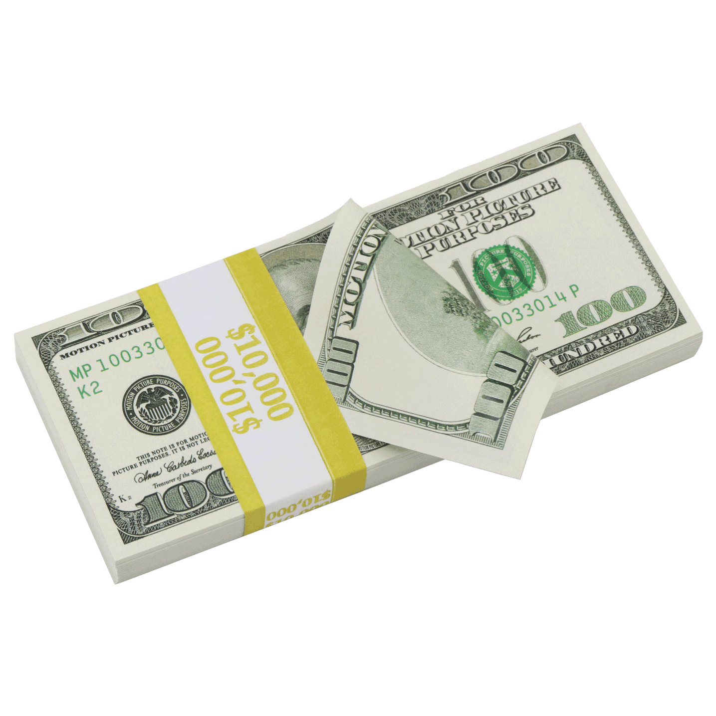 $20,000 Full Print New, 2000 Series Stacks Mix - Prop Money